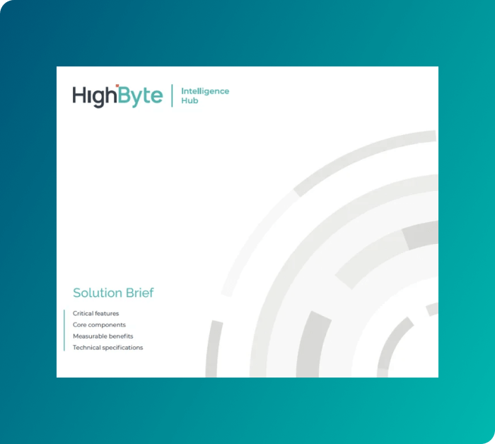 HighByte Intelligence Hub | Industrial DataOps Solution HighByte Intelligence Hub | Industrial DataOps Solution