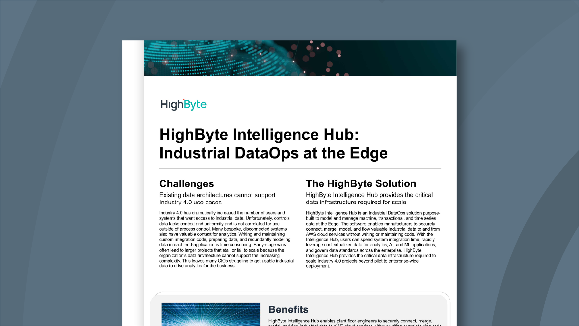 Solution Briefs | HighByte Intelligence Hub | HighByte