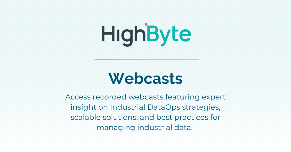 MCP Services for Industrial AI | Webcasts | HighByte